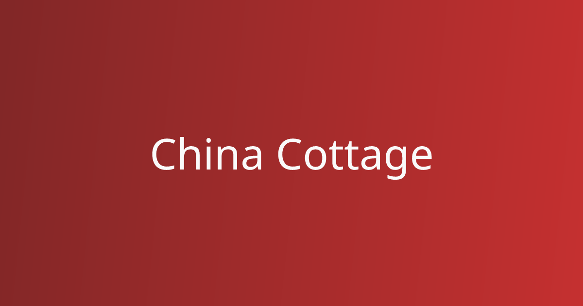 Best Chinese in Houston, TX | China Cottage | Menu